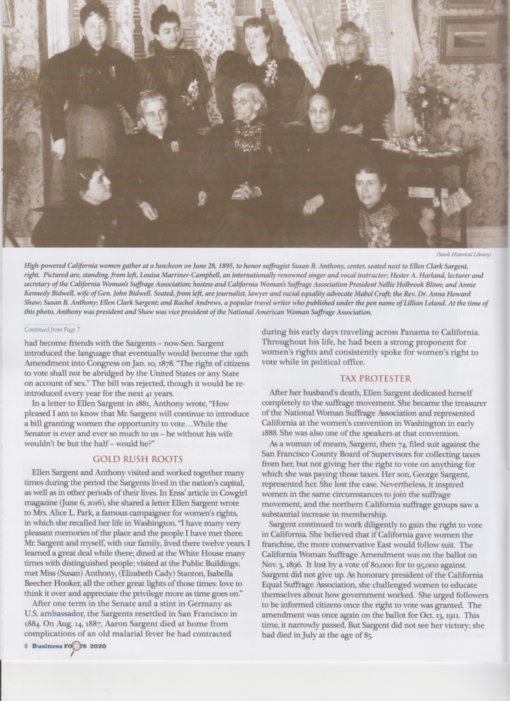 The Story of Ellen Clark Sargent - Jan-Michelle Sculptures